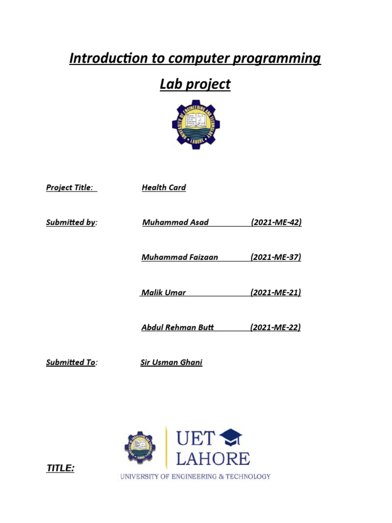 Icp Project | PDF | Health Care | Hospital