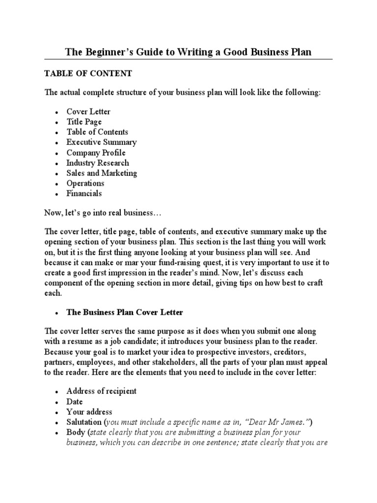 How To Write A Business Plan | PDF | Marketing | Marketing Strategy