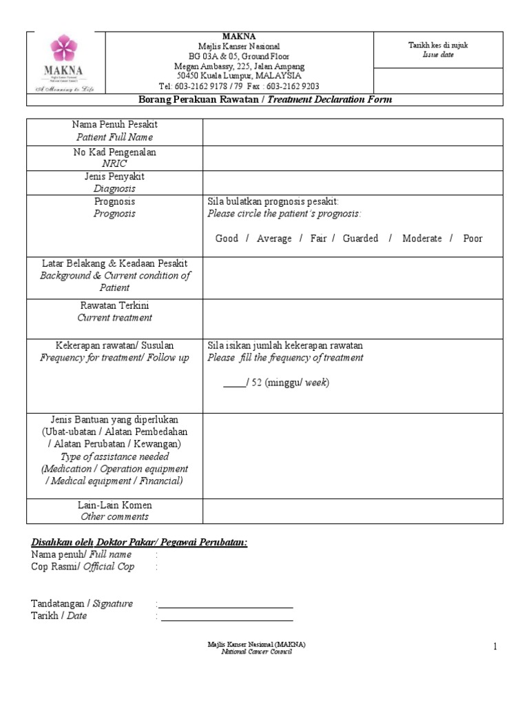 Borang Lengkap MAKNA | PDF