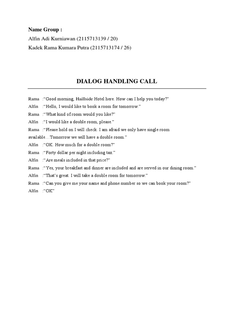 Tugas Dialog Efth 20&26 | PDF | Money