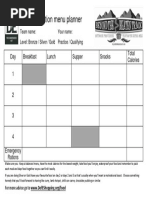 DofE Expedition Menu Planner 2019 | PDF | Wellness