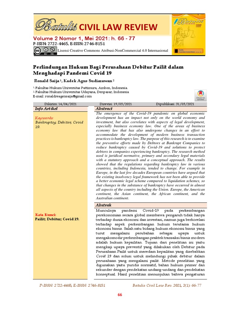 474 1727 1 PB | PDF | Bankruptcy | Justice