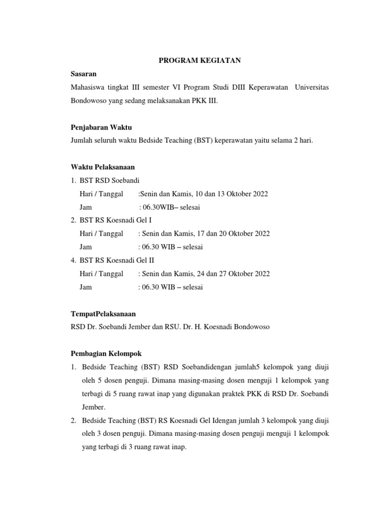 Pelaksanaan Bedside Teaching Keperawatan | PDF