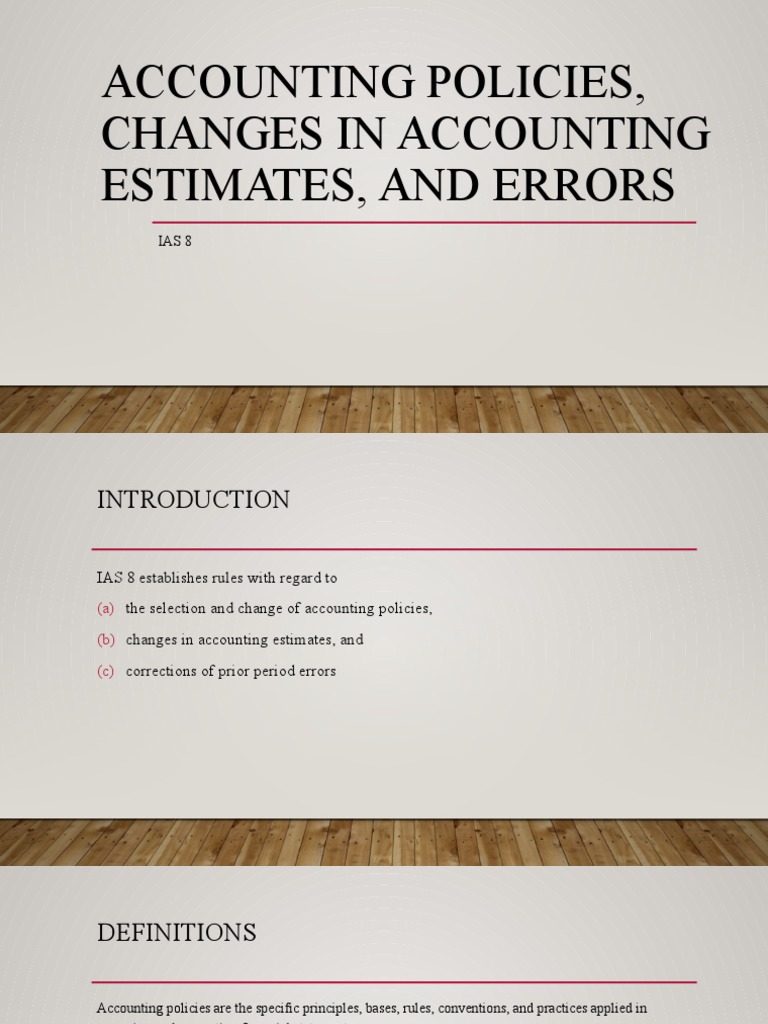 IAS 8 Accounting Policies (MCQ) | PDF | Accounting | Fair Value