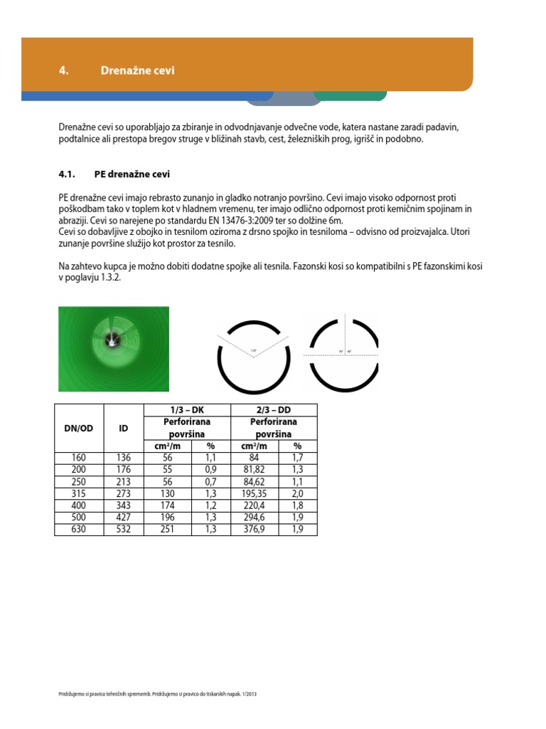 Drenazne Cevi | PDF