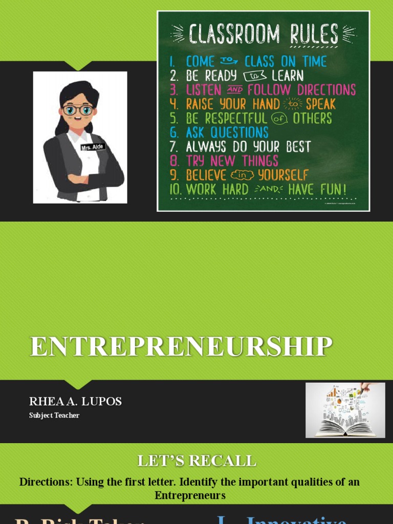 Entrep PPT Week3 Module3 1stqtr | PDF | Market Segmentation | Market (Economics)