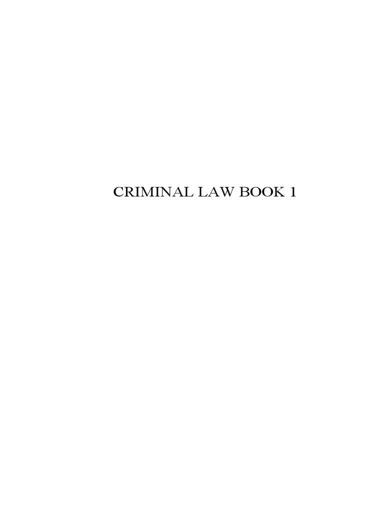 Criminal Law Book 1 (Articles 1-10) | PDF | Ex Post Facto Law ...
