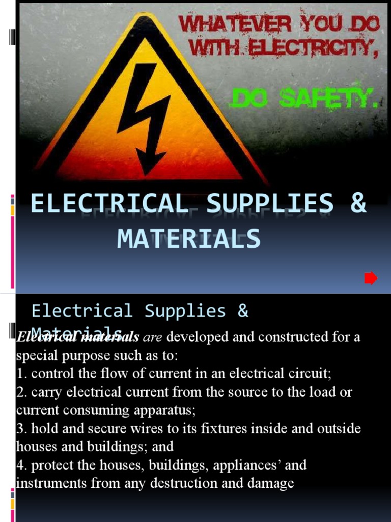 Electricals Supplies and Materials | PDF | Electrical Connector ...