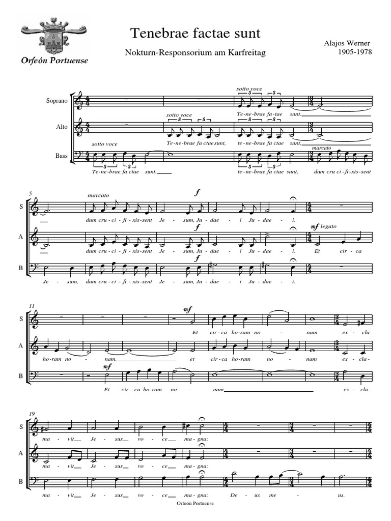 Tenebrae Factae Sunt | PDF