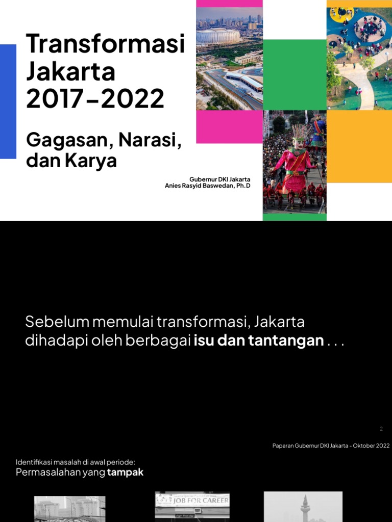 ABW - Transformasi Jakarta 2017-2022 - Gagasan, Narasi Dan Karya | PDF | Bisnis | Seni