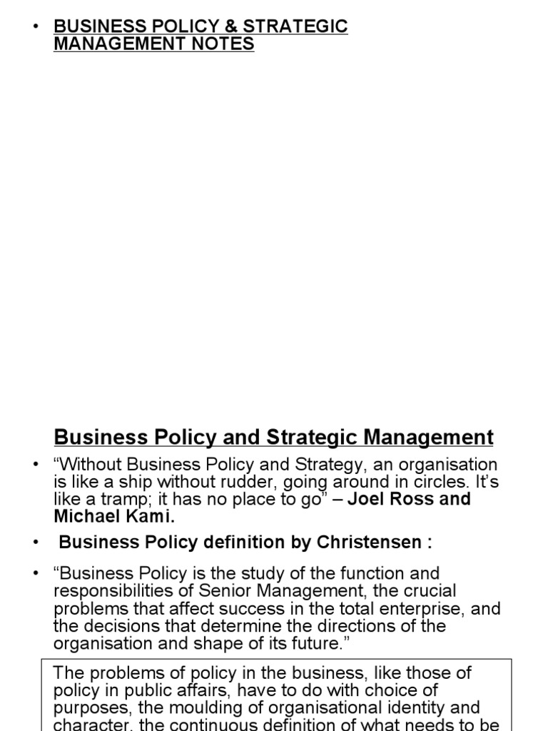 BPSM | PDF | Strategic Management | Strategic Planning