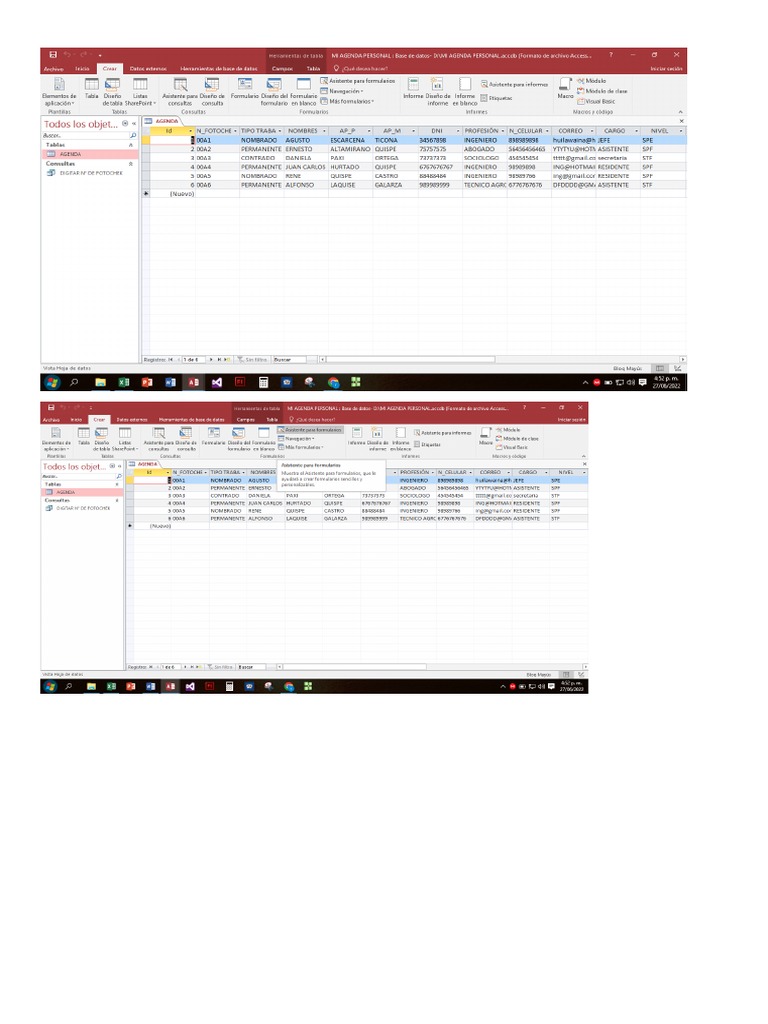 Hoja de Trabajo Access #2 | PDF