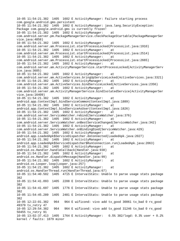 Log | PDF | Android (Operating System) | Computing