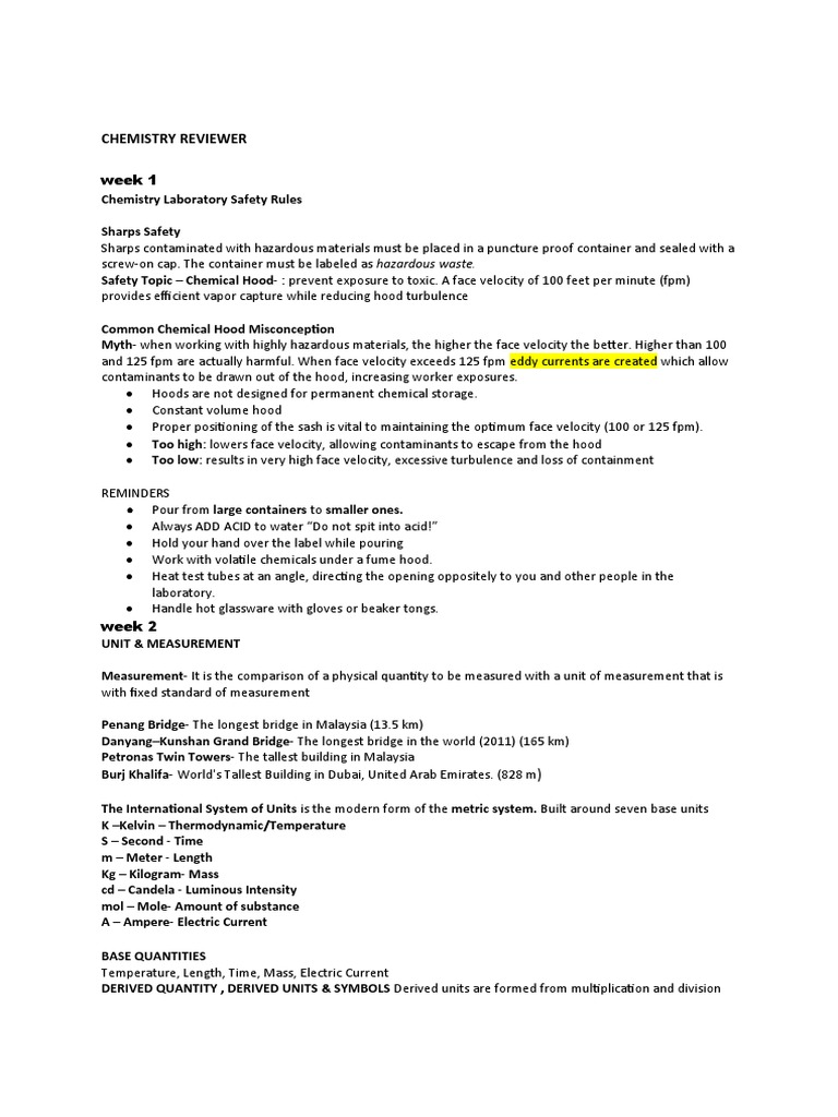 Chemistry Reviewer | PDF | Chemical Compounds | Ion