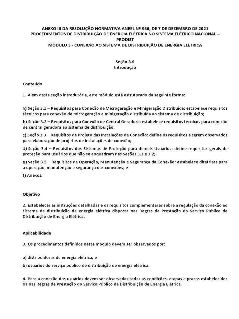 Prodist 3 | PDF | Sistema de energia elétrica | Rede de computadores