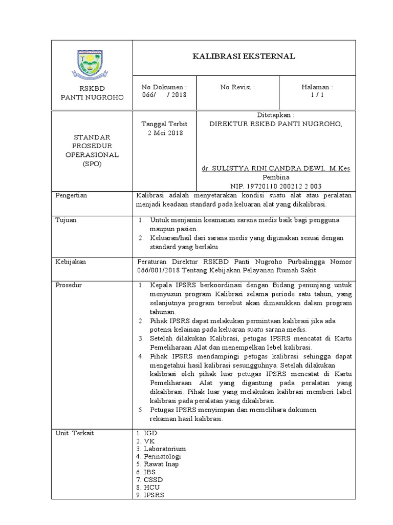 Kalibrasi Eksternal | PDF