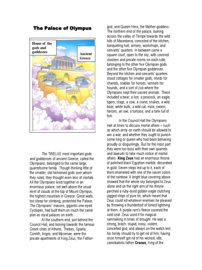 The Palace of Olympus | PDF