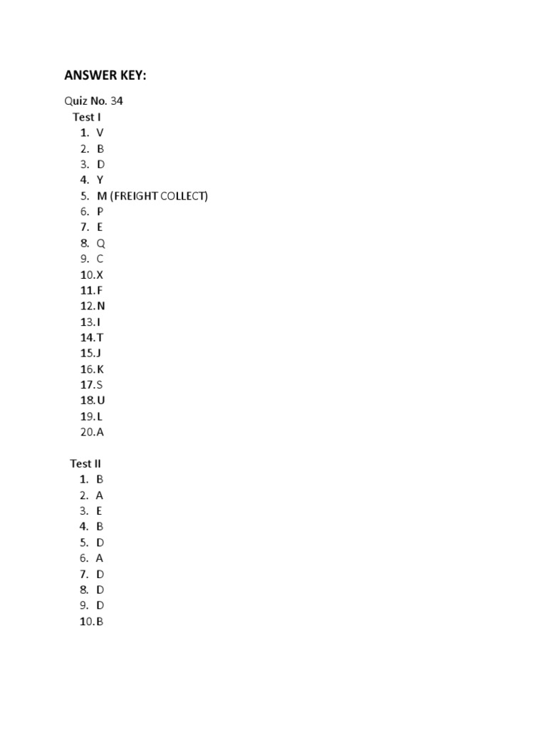 Far Quizzer Merchandising Answer Key | PDF