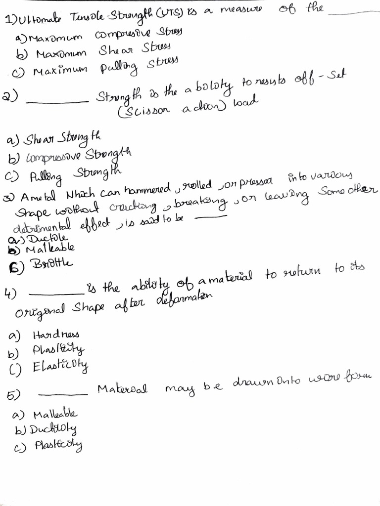 Mod 6 Part-2 1200 Ques | PDF | Steel | Stainless Steel
