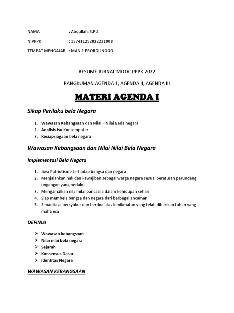 Hosnan - 197802092022211004 - Mooc PPPK 2022 | PDF