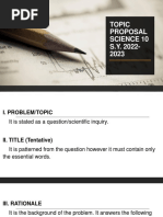SIP Proposal Format | PDF
