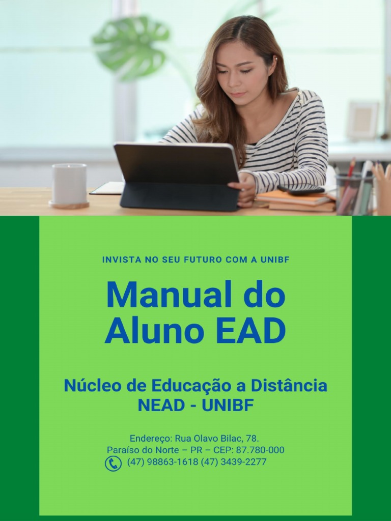 Manual Do Aluno Ead Unibf Pdf Educação à Distância Pedagogia