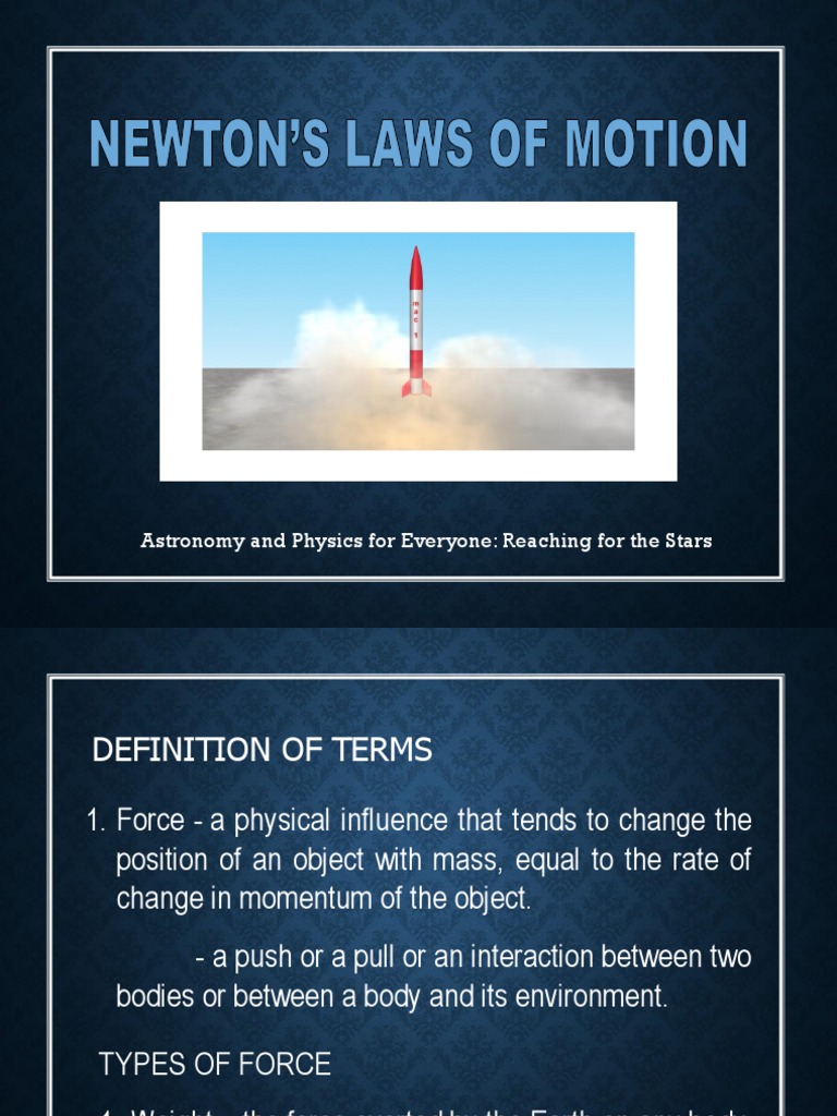 Newton's Laws of Motion | PDF | Force | Newton's Laws Of Motion
