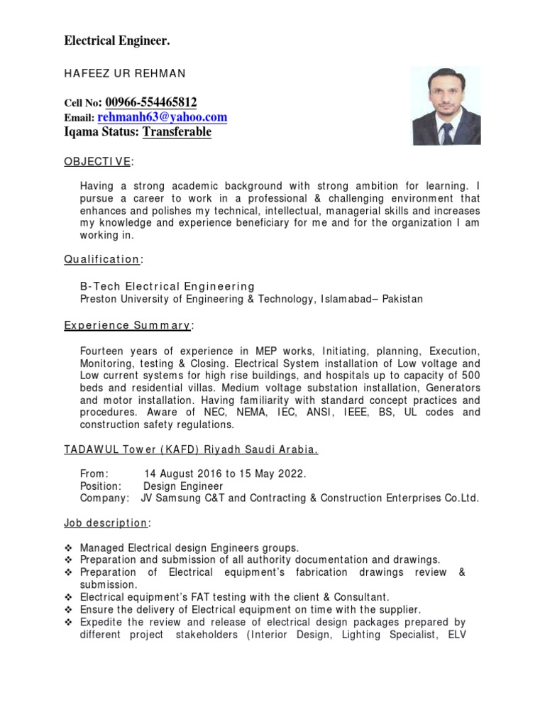 Hafeez Ur Rehman | PDF | Specification (Technical Standard) | Engineering