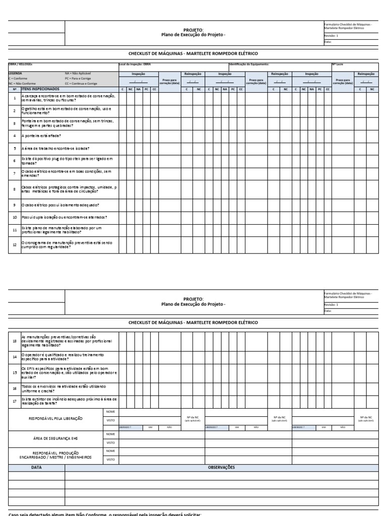 Introducir 62 Imagen Modelo De Check List De Herramientas Manualescheck ...