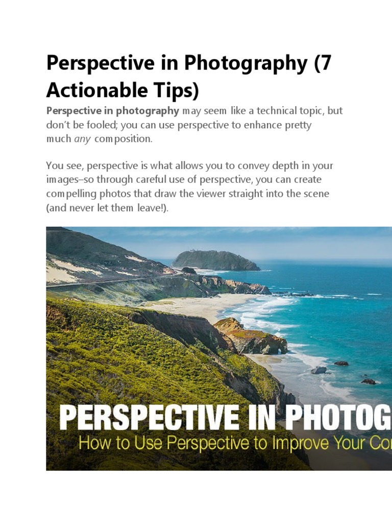 Mastering Perspective in Photography | PDF