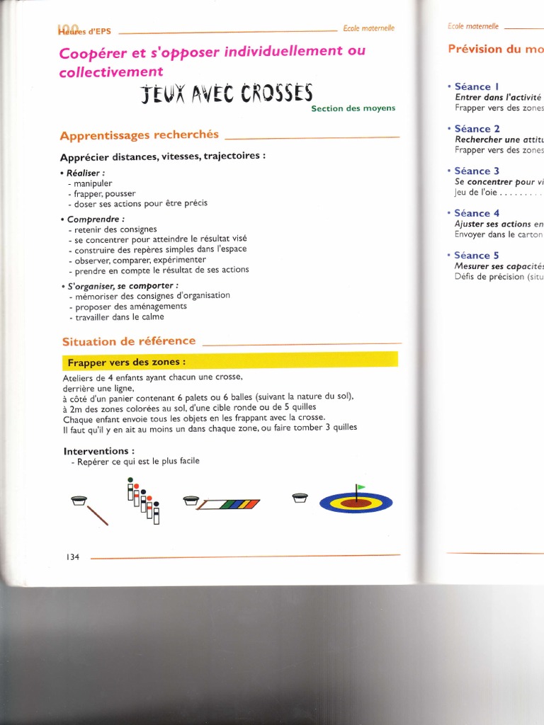 100h en EPS en Maternelle - Période 3 | PDF