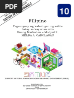 Filipino Module 1 Grade 10 Quarter 1 | PDF