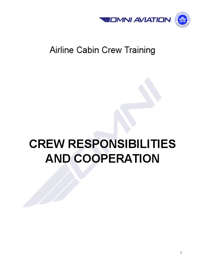 3 Crew Responsibilities and Cooperation | PDF | Flight Attendant | Cockpit