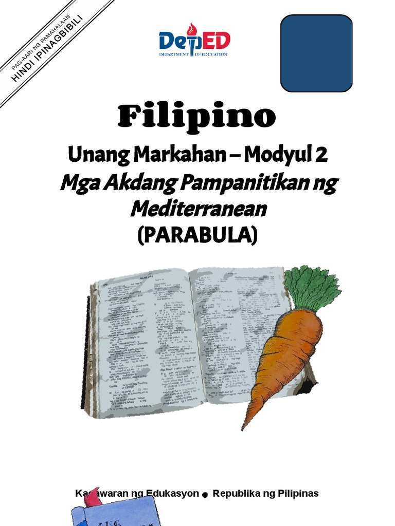 Fil10 - Q1 - Mod2 - Mga Akdang Pampanitikan Sa Mediterranean Parabula - Version3 | PDF
