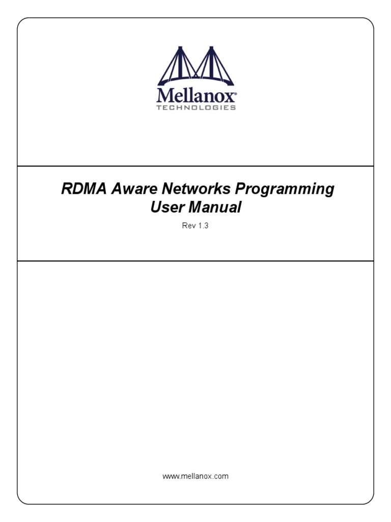 RDMA Aware Programming User Manual | PDF | Computer Network | I Pv6