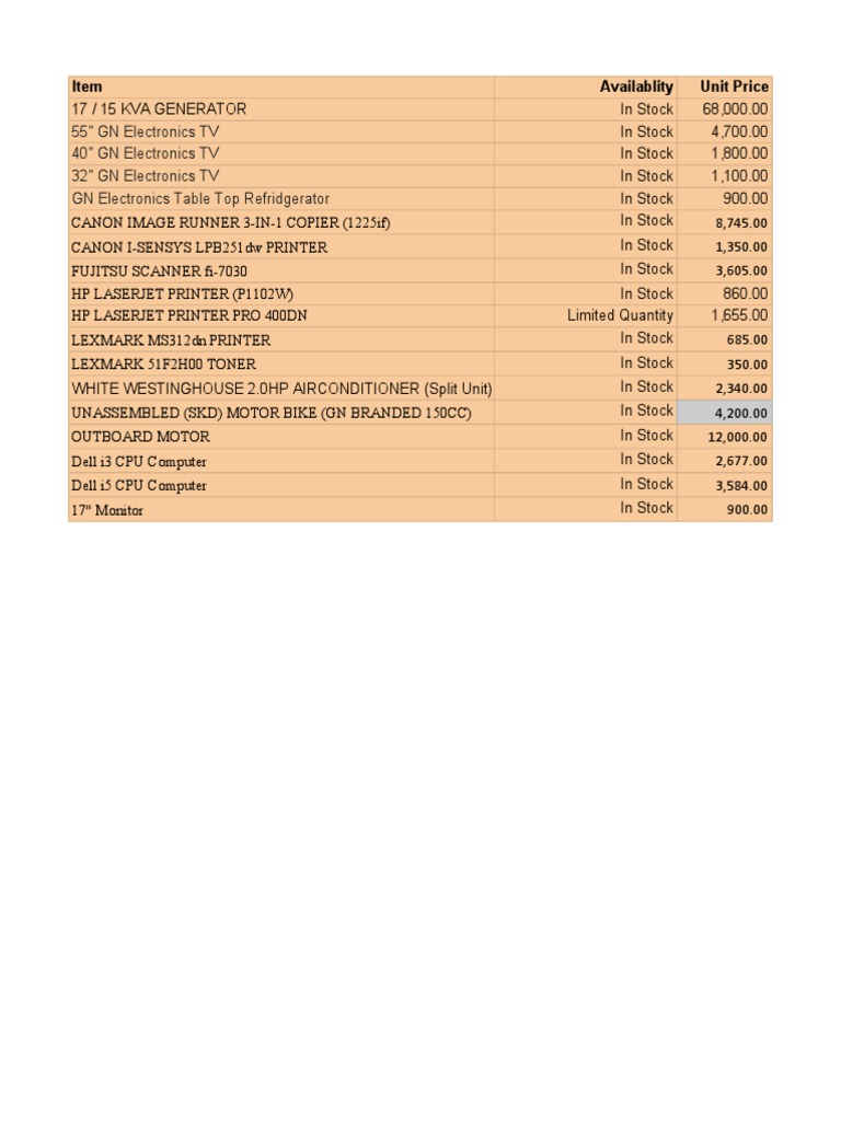 100% Barter Trade Stock-1 | PDF
