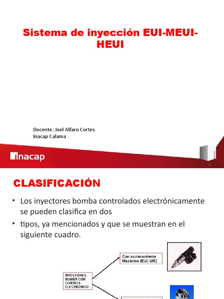 Sistemas de Inyección EUI y MEUI | PDF | Inyección de combustible | Bomba