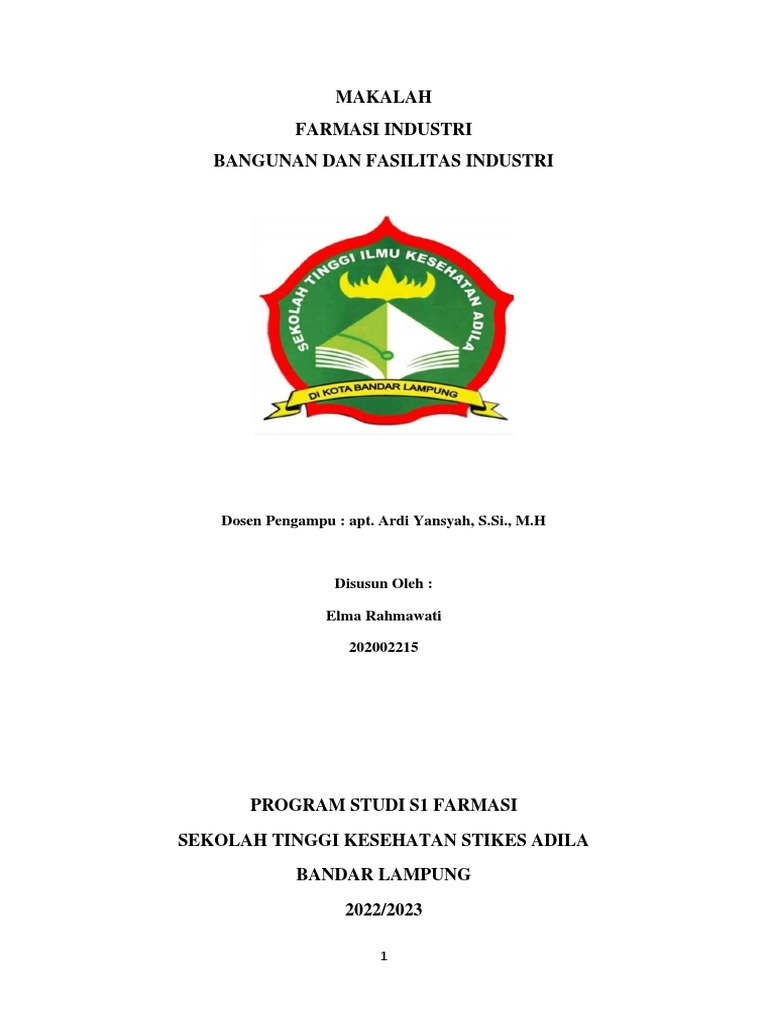 Farmasi Industri Elma | PDF
