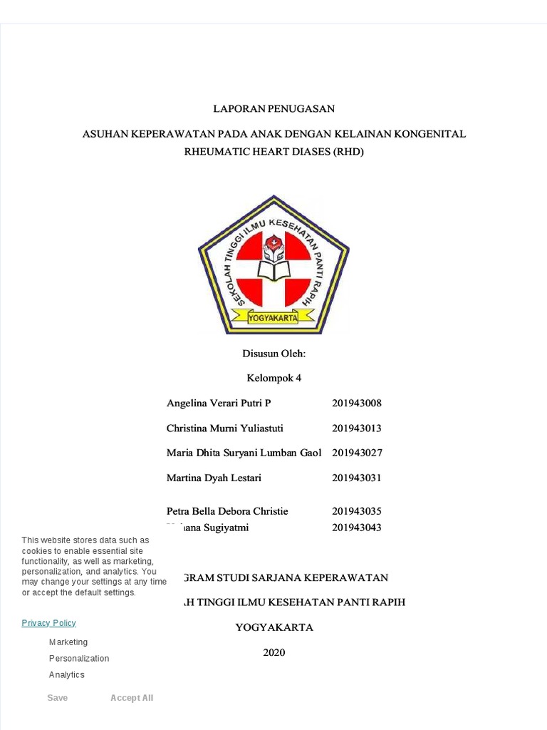 PDF Askep RHD Kelompok 4 - Compress | PDF | Data Komputer | Manajemen Data