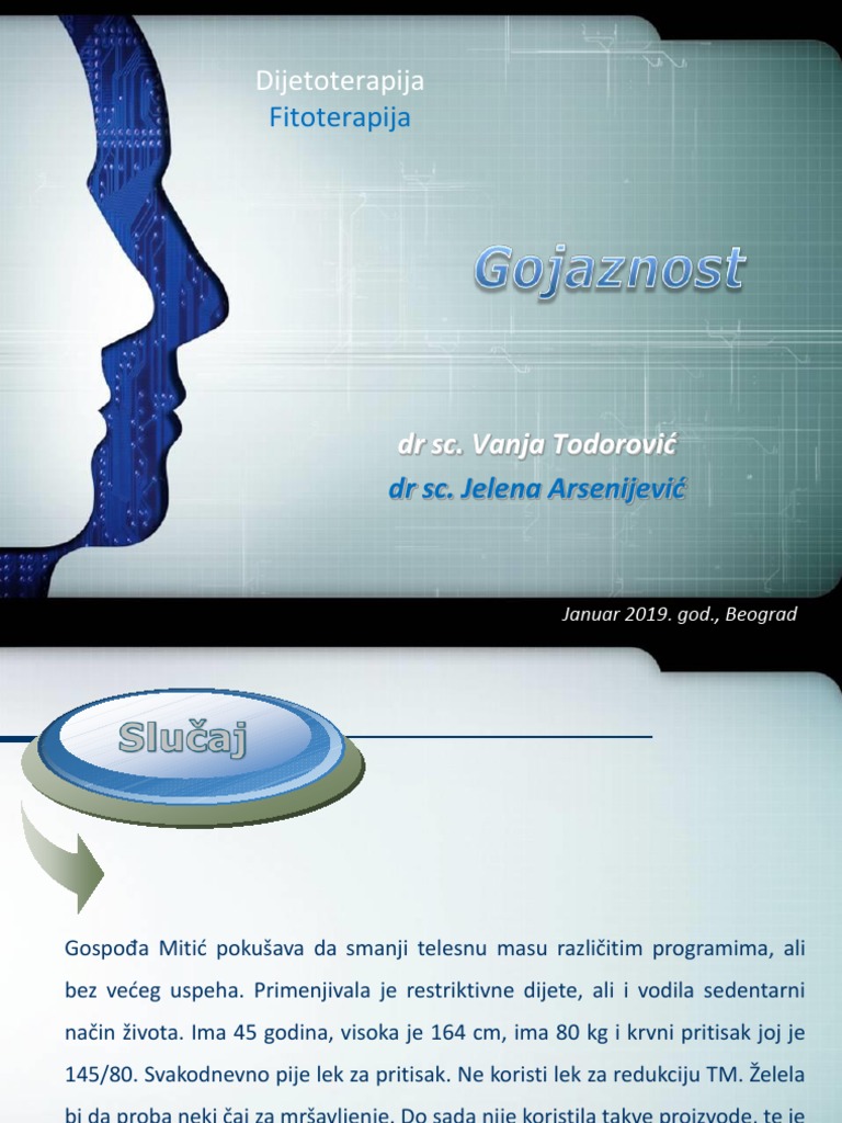 Gojaznost - Radionica Dijeto. I Fito. 2019 Final | PDF