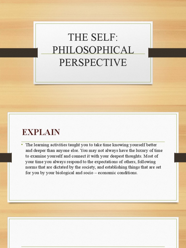 Presentation 1 | PDF | Reason | Philosophy Of Self