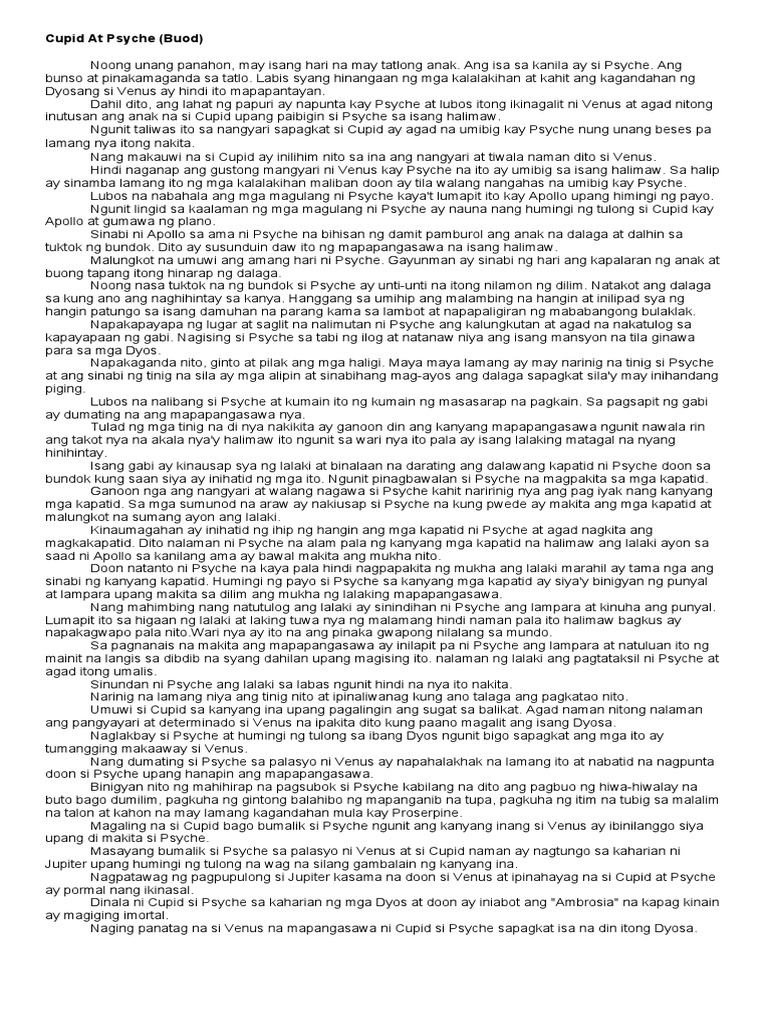 Cupid at Psyche | PDF