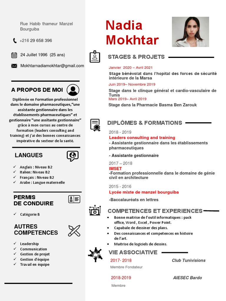 CV Nadia | PDF