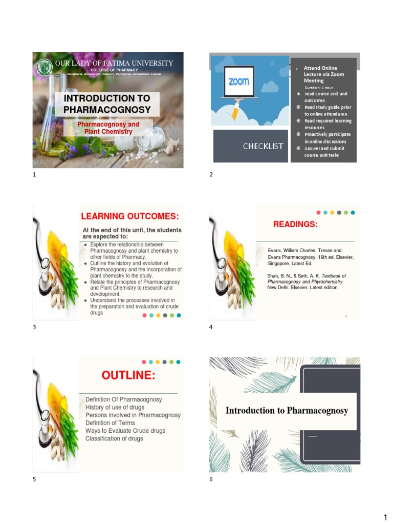 Introduction To Pharmacognosy | PDF | Natural Products | Pharmacognosy