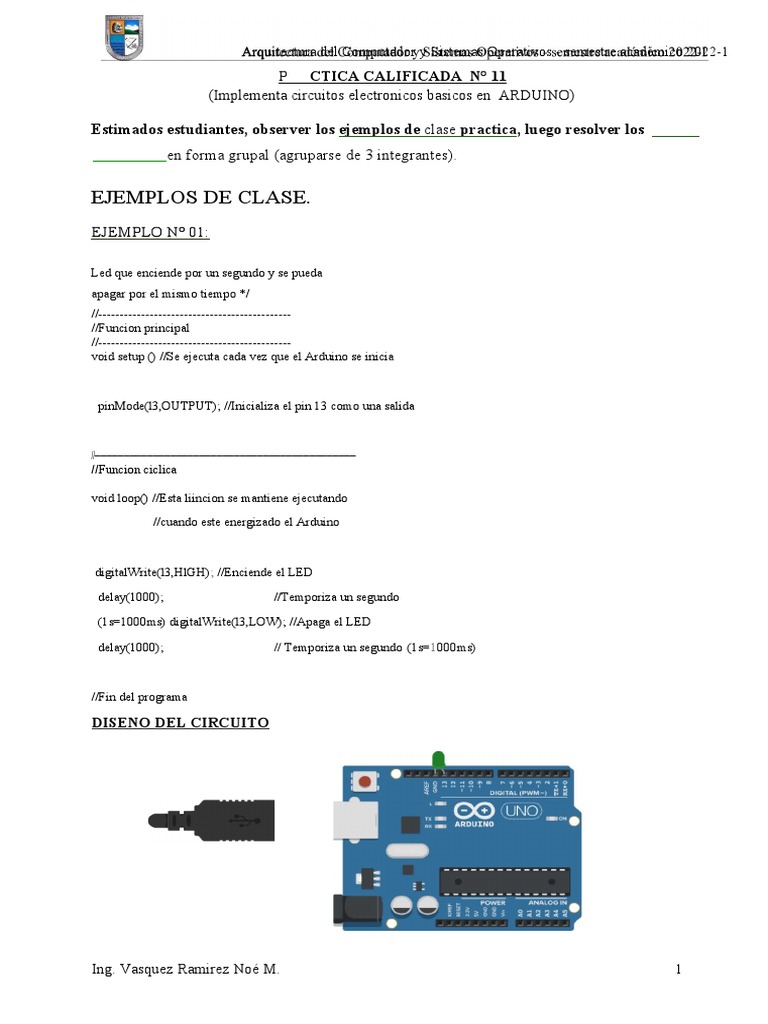 Actividad Práctica 11 - Ejemplos de Clase y Ejercicios Propuestos Usando Tinkercad. (01-10-22 ...