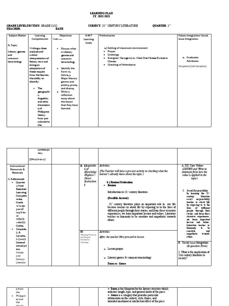 Literary Genres and Common Terminology | Download Free PDF | Poetry ...