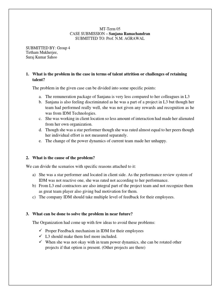 Sanjana Ramachandran Case | PDF