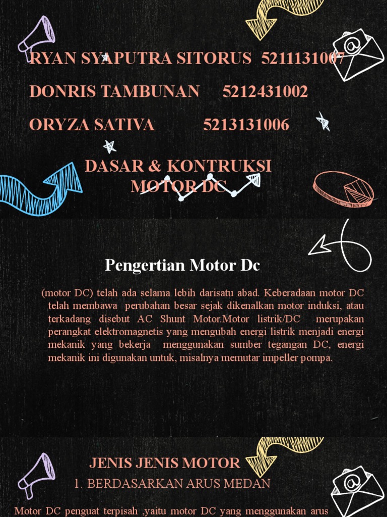 Dasar Dan Kontruksi Motor DC - Kel.5 | PDF