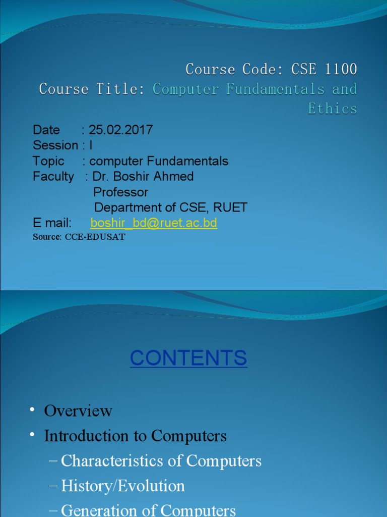 Cse-1100 1 | PDF | Integrated Circuit | Input/Output