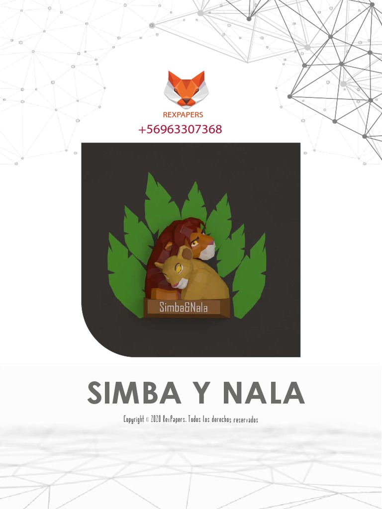 Simba y Nala - Plantillas | PDF